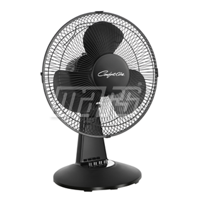 12 INCH PLASTIC TABLE FAN 3 SPEED OSCILLATING 120V - FD-1230DTO-PBL